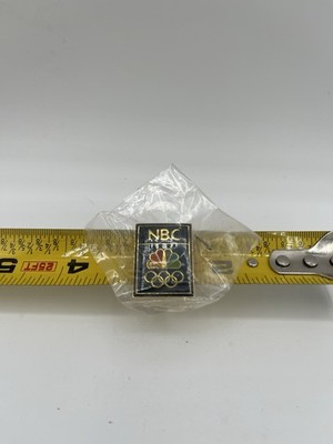 NBC Peacock Olympic Logo Lapel Hat Pin Media Collectible Enamel Gold ...