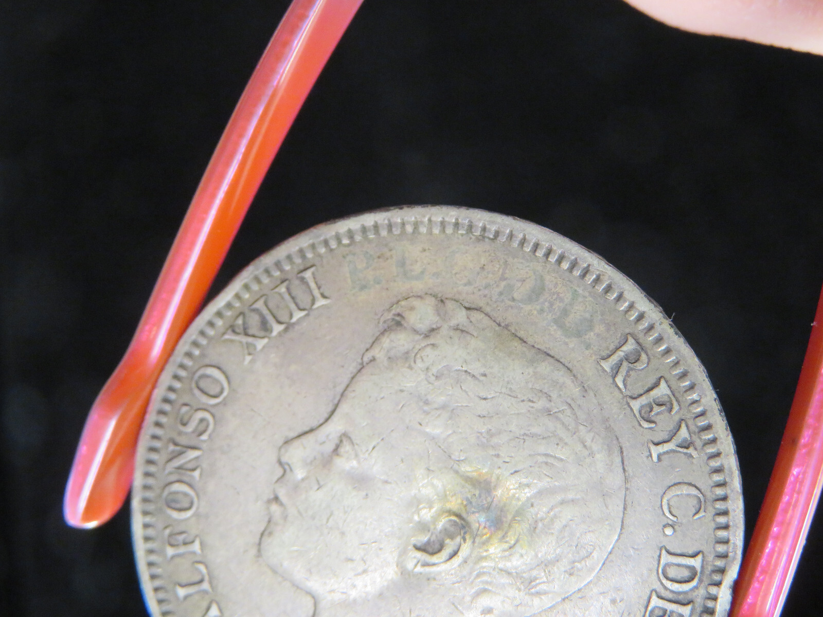 1895 Puerto Rico 1 Peso 5 Ptas Silver Coin | Grelly USA