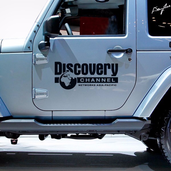 Discovery Channel Car Sticker Reflective Logo Decal For Jeep Truck SUV ...
