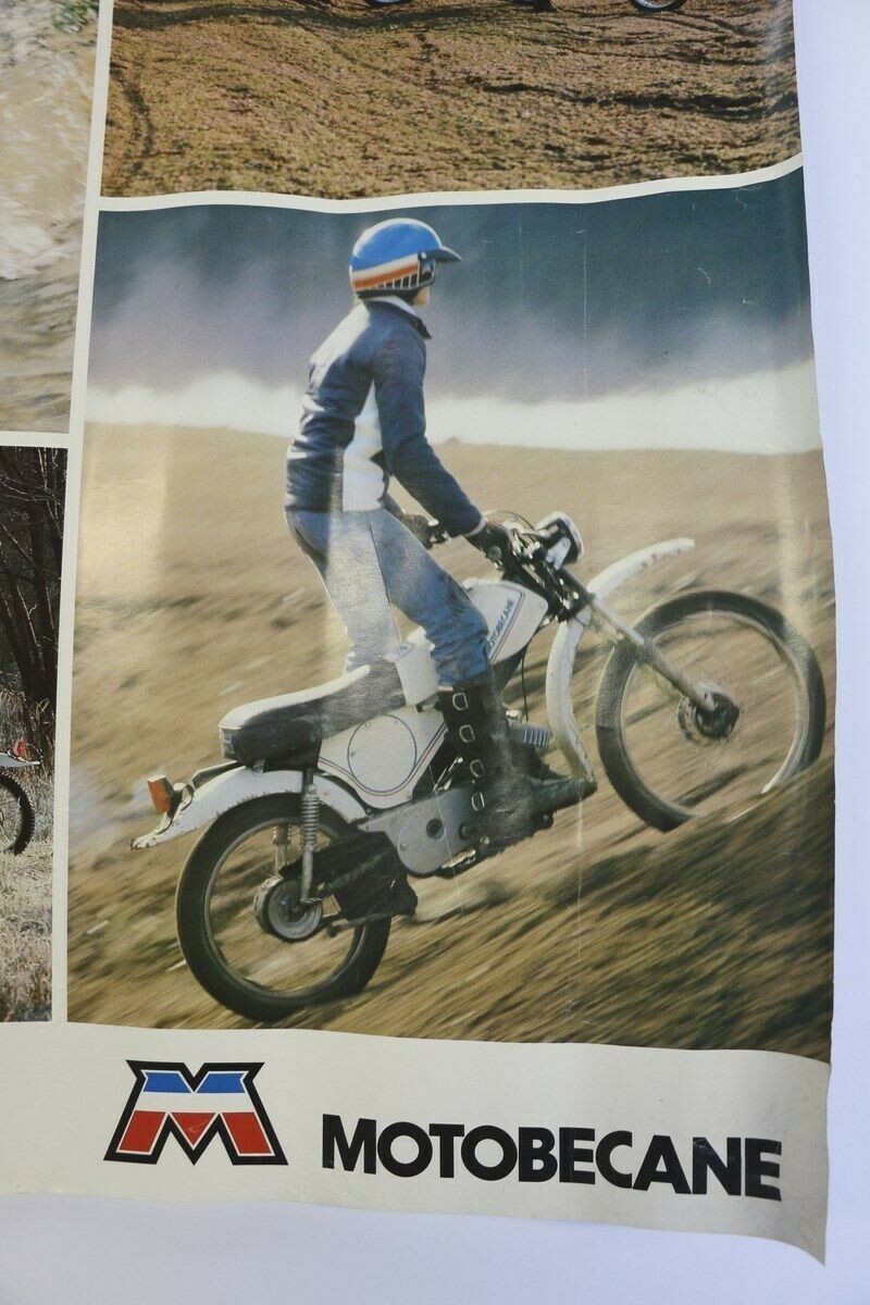 AFFICHE ORIGINALE concession MOTOBECANE 95 TT 1978 MOTOCONFORT ...
