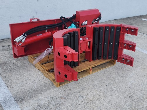 Skid Steer Hydraulic Rotating Grapple Log Rock & Tree Handler ...