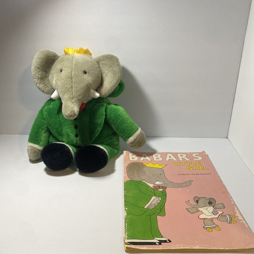 Vintage 1999 King Babar Plush Tote Bag (Made By Teddy Bear Co) w/ Babar ...