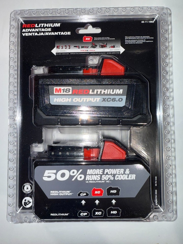 M18™ REDLITHIUM™ HIGH OUTPUT™ XC6.0 Battery Pack (2 Pk) 45242533114| eBay