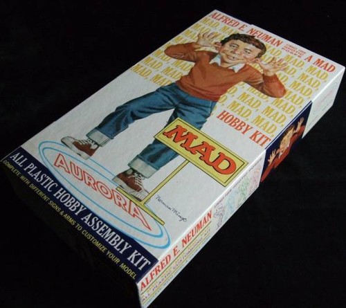Vintage 1960's AURORA Mad Magazine Alfred E. Newman MAD Mad-Kun Plastic ...