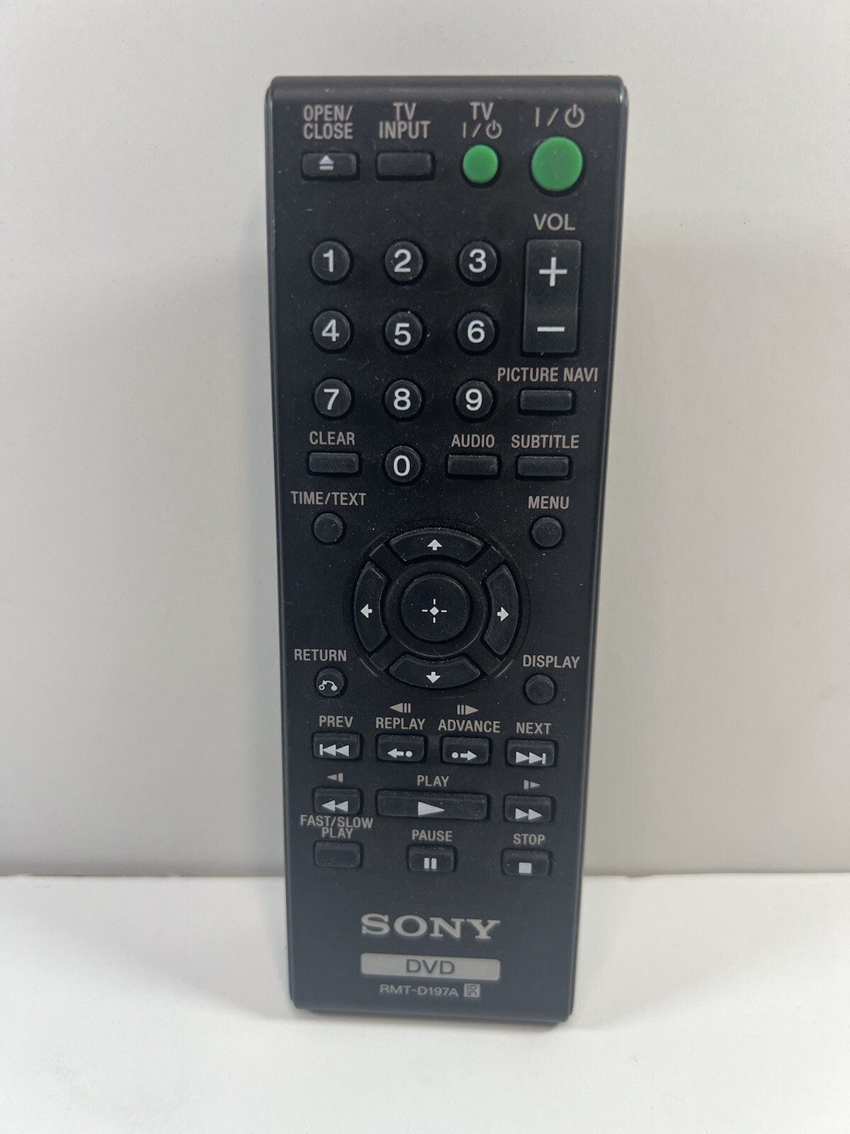 Official Sony Remote Control # RMT-D197A Sony DVD Player Free Shipping ...