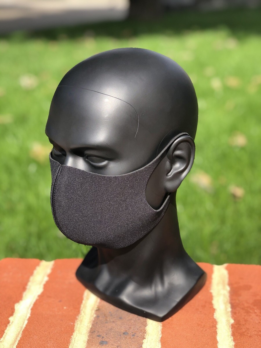 Black Neoprene Face Mask Neoprene Masks Full Face Enclosure Black