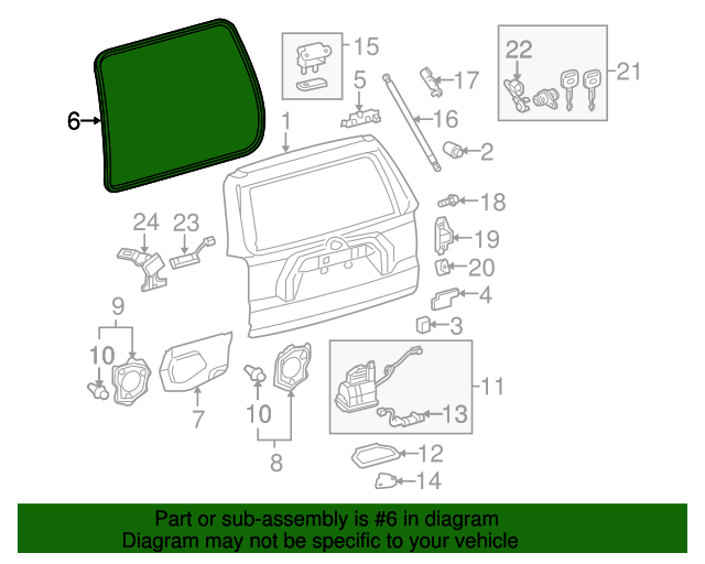 GENUINE OEM LEXUS 10-15 RX350 RX450h REAR BACKDOOR SEAL WEATHERSTRIP ...