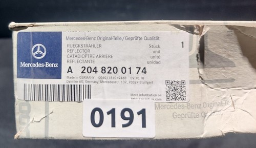 Catadioptre arrière origine Mercedes-Benz GLK X204 A2048200174 | eBay