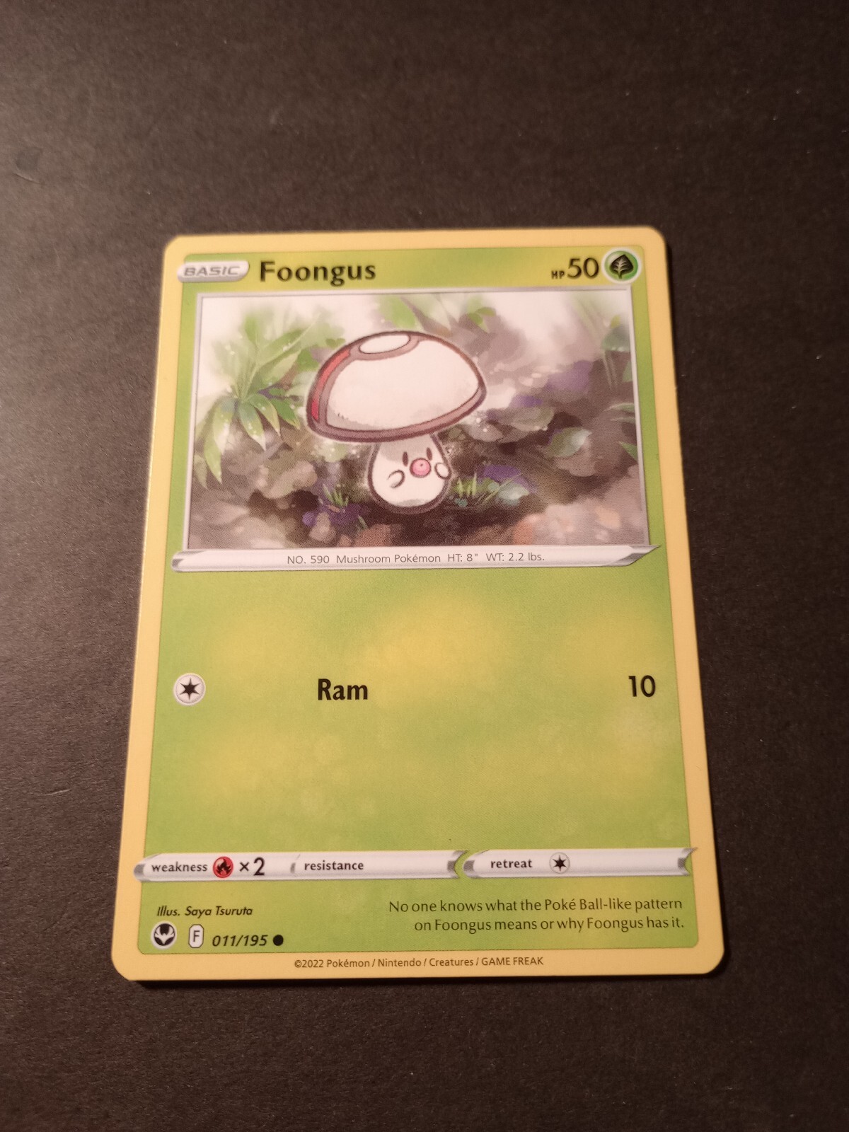 Pokemon Silver Tempest Foongus Common Card 011/195 NM | eBay