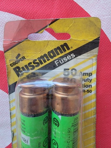 50 Amp Bussman Fuses Type R Pack Of 2 Fuses | eBay