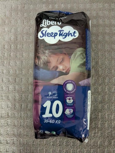 Package Of 9 Libero Sleep Tight Size 10 Pull-Ups | eBay