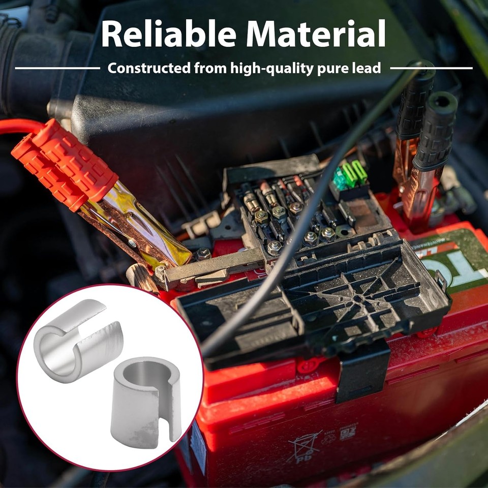 2 Pcs Battery Post Shims Car Battery Terminal Shims Extender Adapter ...