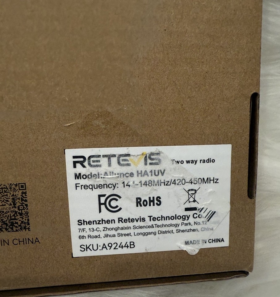 OPEN BOX! Retevis Ailunce HA1UV, Dual Band IP67 FM Transceiver NOAA Ham ...