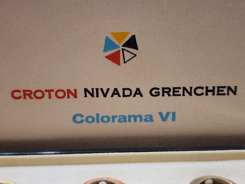 Rare 1960's Croton Nivada Grenchen Colorama VI Watch Complete Set | eBay