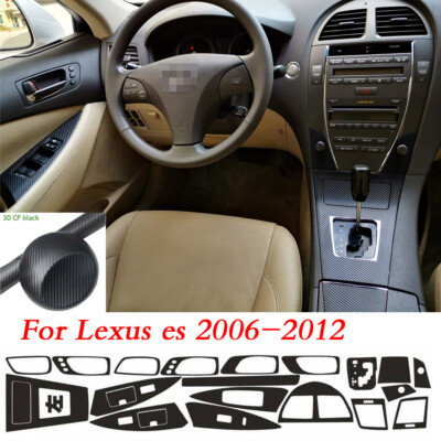 2006-2012 Lexus ES 3D Carbon Fiber Pattern Interior DIY Trim Decals ...