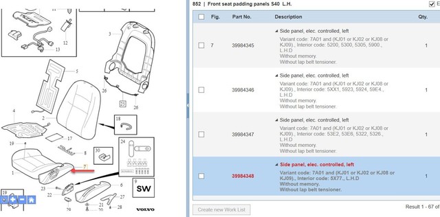Volvo 39984348 Genuine OEM Factory Original Side Cover for sale online ...