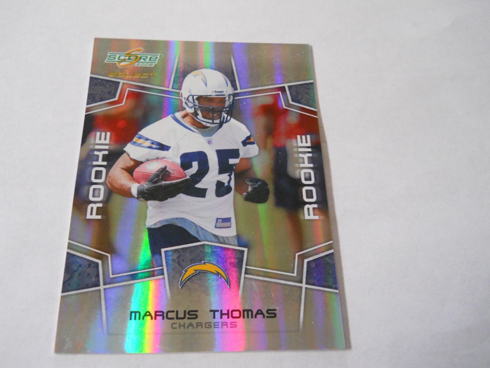 MARCUS THOMAS 873/999 ROOKIE CARD SAN DIEGO CHARGERS 2008 SCORE SELECT ...