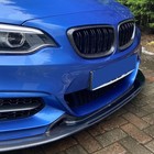 For BMW F22 M-Sport M235i M240i 2014-2019 Real Carbon Front Bumper Lip ...