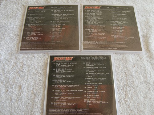 OOP SELECT MIX (REMIXES DONE RIGHT)*LOT of 3 *Select Essentials Vol.2 ...