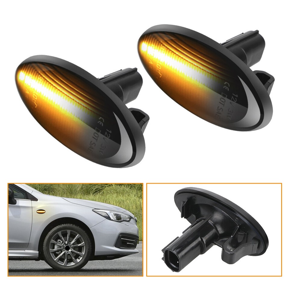 Sequential LED Side Marker Turn Signal Lights for Subaru Impreza WRX ...
