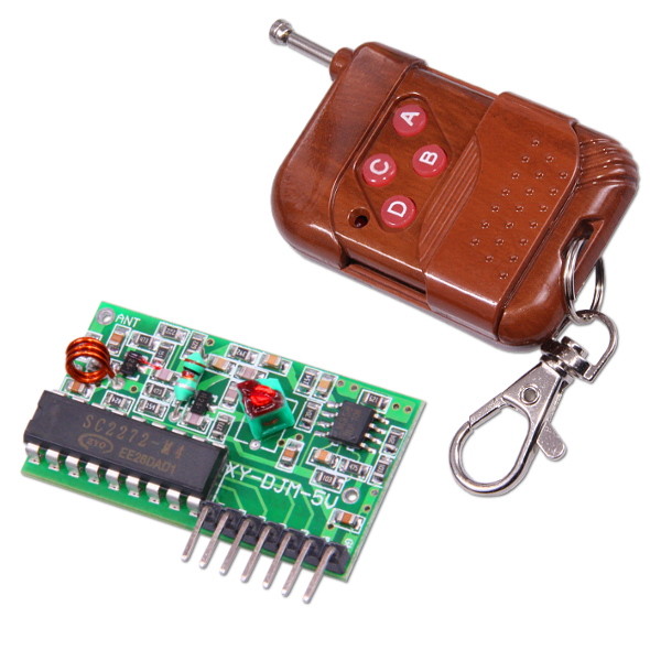 4 Channel 315mhz RF Wireless Remote Control Module Transmitter Receiver ...