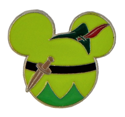 Peter Pan Mickey Head Shape Collection Individual Disney Park Trading ...