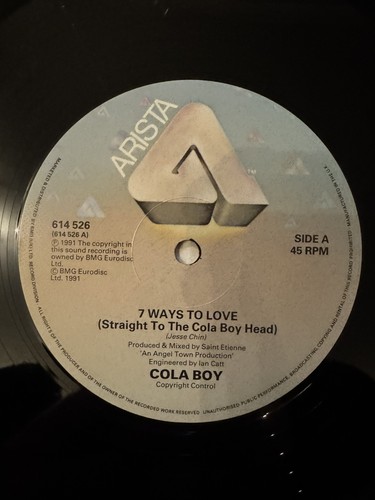 COLA BOY - 7 WAYS TO LOVE 12" VINYL 1991 ARISTA 614526 | eBay