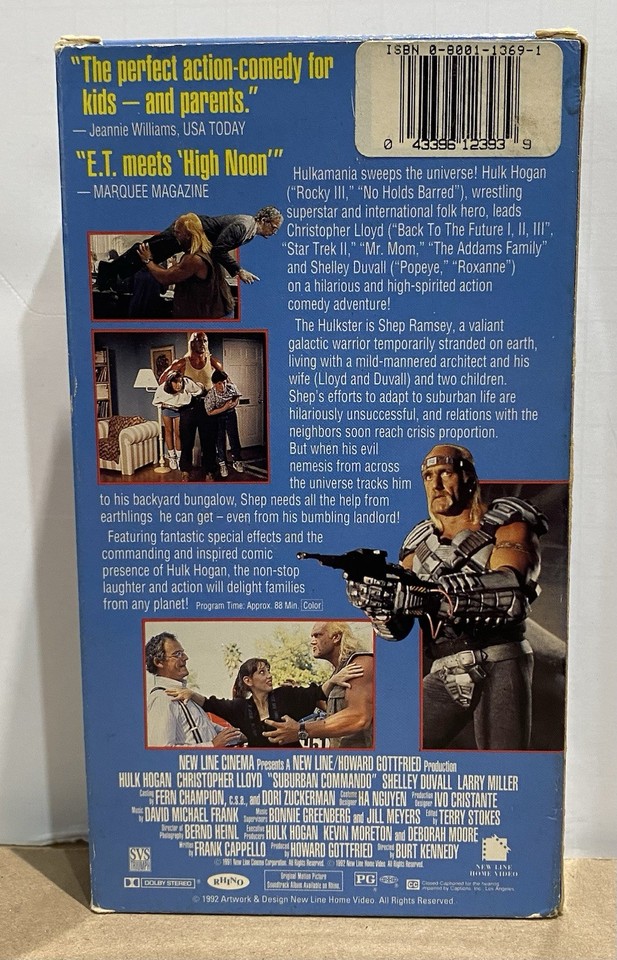 Suburban Commando Hulk Hogan VHS 1992 Former Blockbuster Rental | eBay UK
