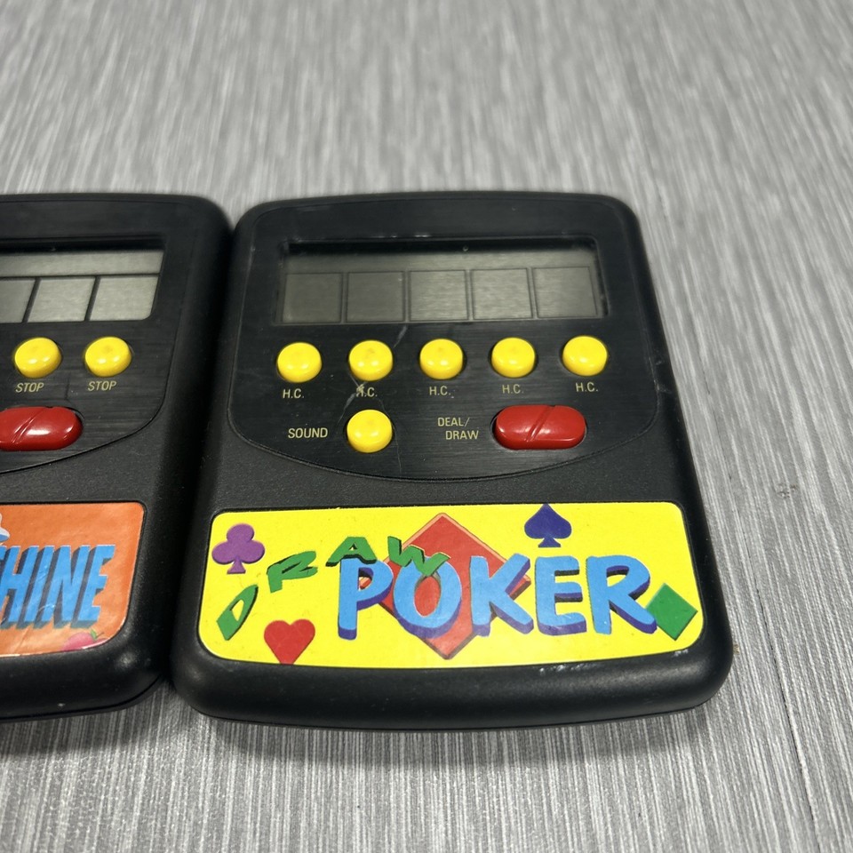 Draw Poker, Black Jack & Slot Machine Radio Shack Electronic Handheld ...