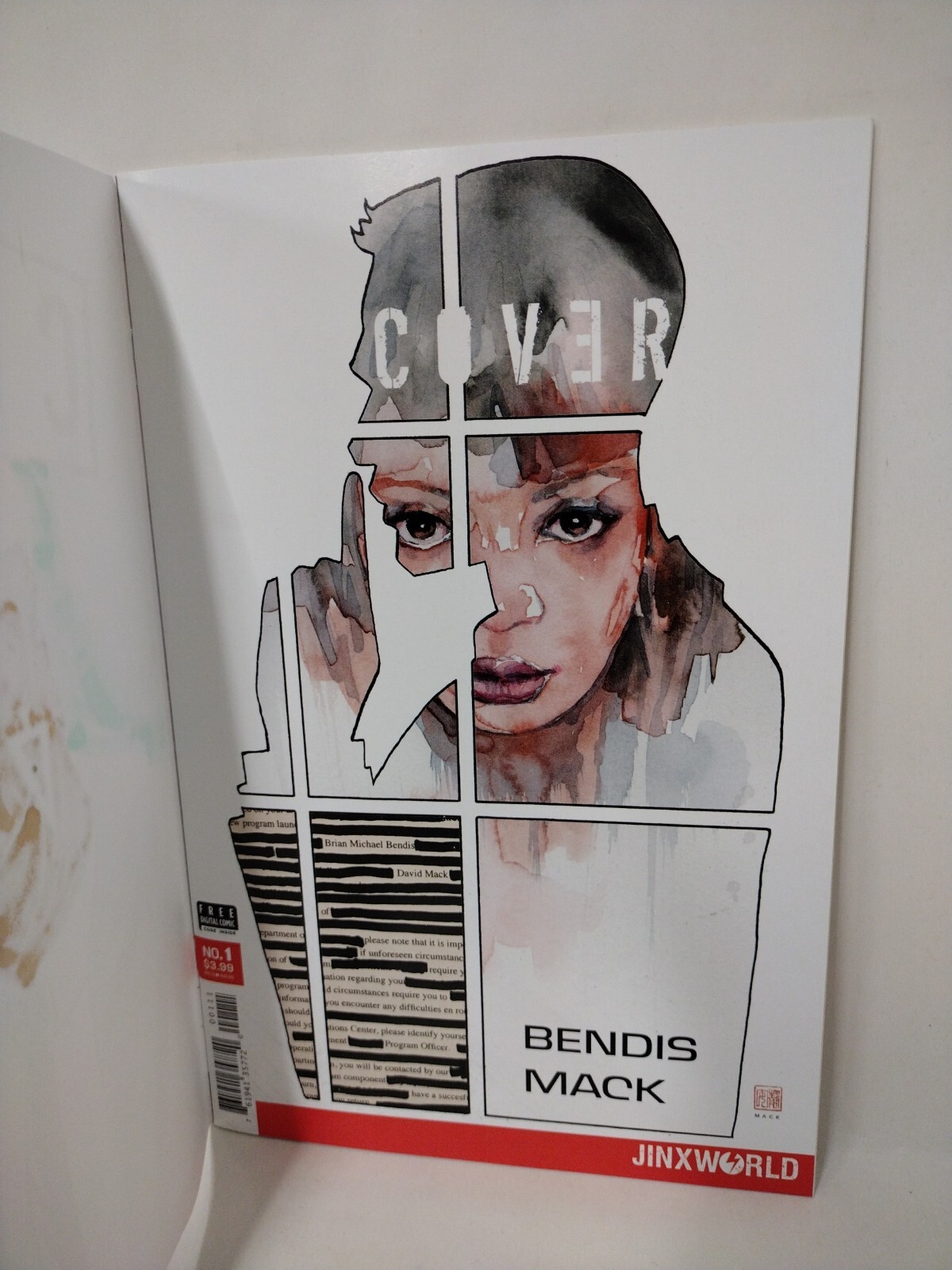 Cover (2018) #1 Blank Cover Variant DC Jinxworld Comic W Original Dave ...