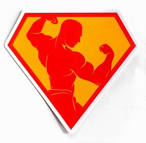 Superman Bodybuilding Waterproof Vinyl Sticker WWE WWF WCW AEW | eBay