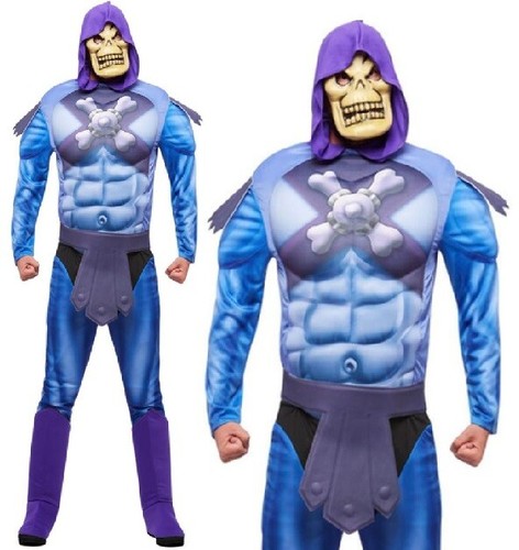 Mens Licensed Deluxe Skeletor from He-Man Fancy Dress Costume & Mask by ...