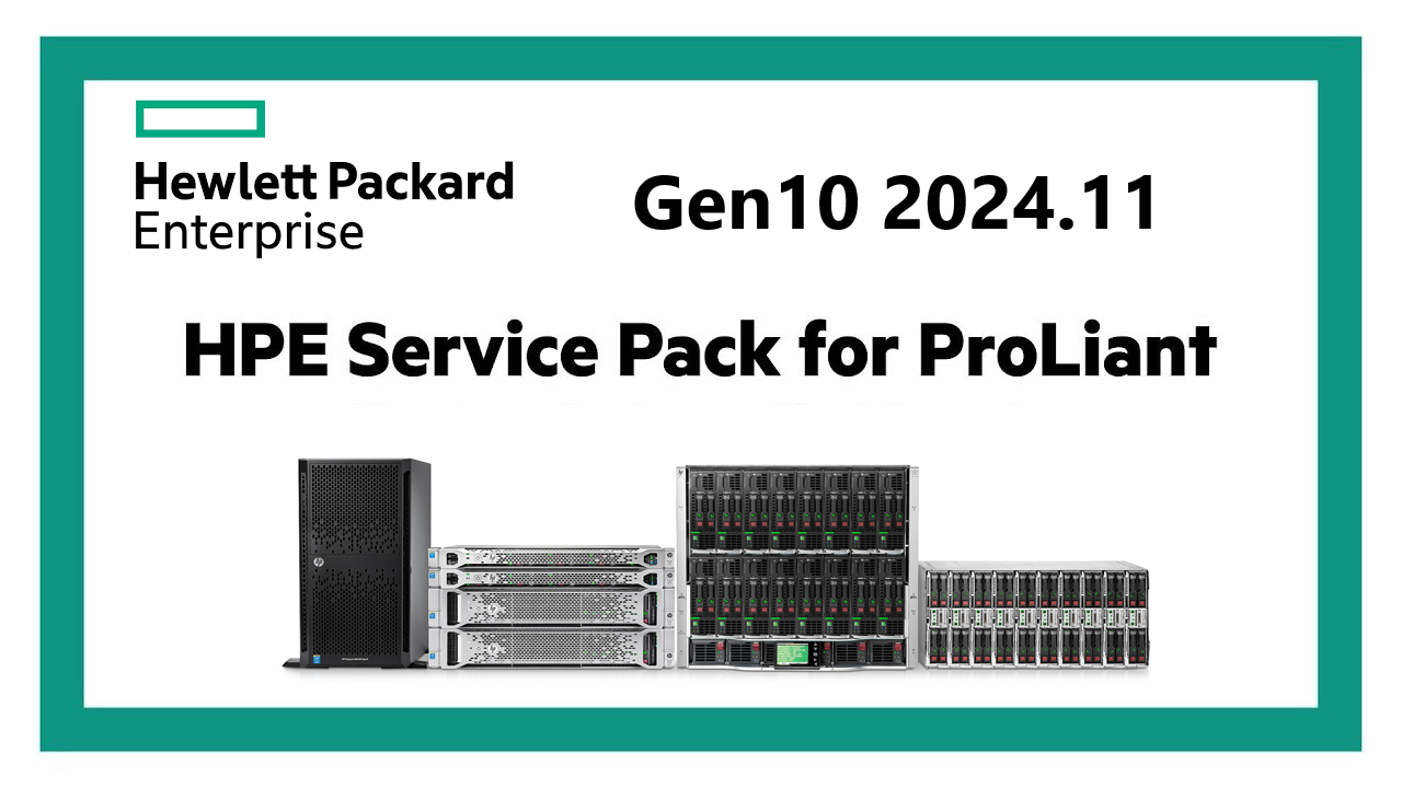 HPE Service Pack ProLiant SPP HP 2024.11 Latest Gen10 Server - Instant ...