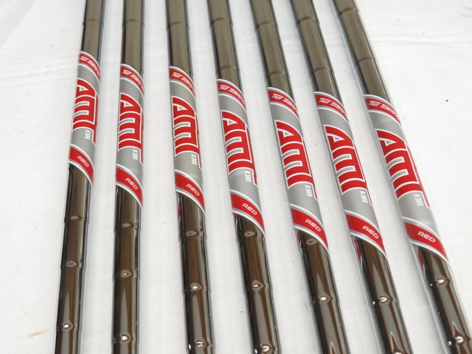 Used Titleist T350 Iron Set 5-PW+48* TT AMT Red R300 Regular Flex Steel ...