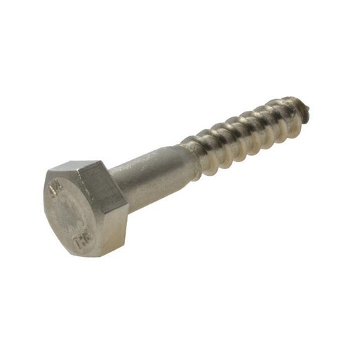 Pack Size 400 Stainless Marine G316 Hex Coach M6 (6mm) x 30mm Metric ...
