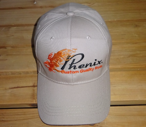 Phenix Custom Quality Rods Hat, Baseball Cap, Embroidered Logo, Khaki ...