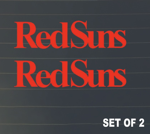 Red Suns set of 2 Akagi Vinyl Decal Initial D Sticker JDM racer Shop ...