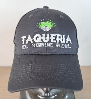 TAQUERIA EL AGAVE AZUL ADJUSTABLE STRAPBACK BASEBALL HAT/CAP, GRAY ...