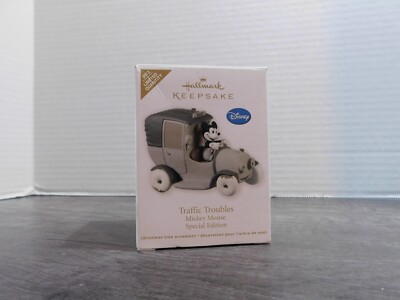 Hallmark Ornament 2012 Traffic Troubles Mickey Mouse Limited Quantity ...