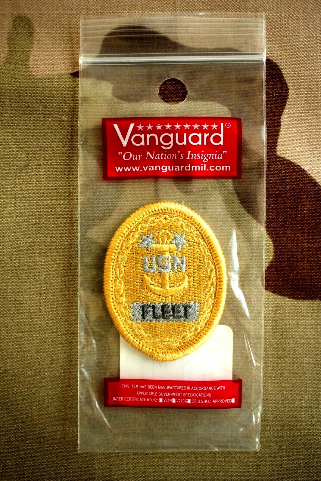 USN US NAVY NWU UNIFORM FLEET E9 MCPO SPECIALTY BADGE TYPE 1 BLUE ...