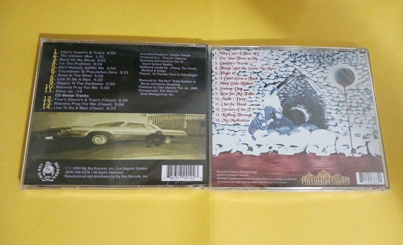 G Slimm Fours Deuces & Trays Young Ace Step Into My World SEALED Cds ...