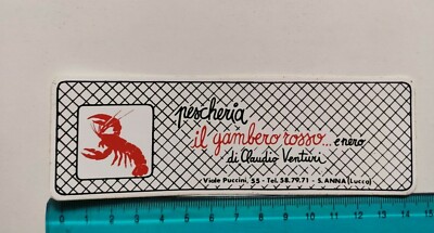 Adhesive The Shrimp Red Sant'Anna Lucca Sticker Autocollant 80s ...