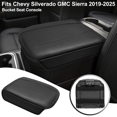 Console Lid Arm Rest Cover Pad For 2019-2026 Silverado Sierra 1500 2500 ...
