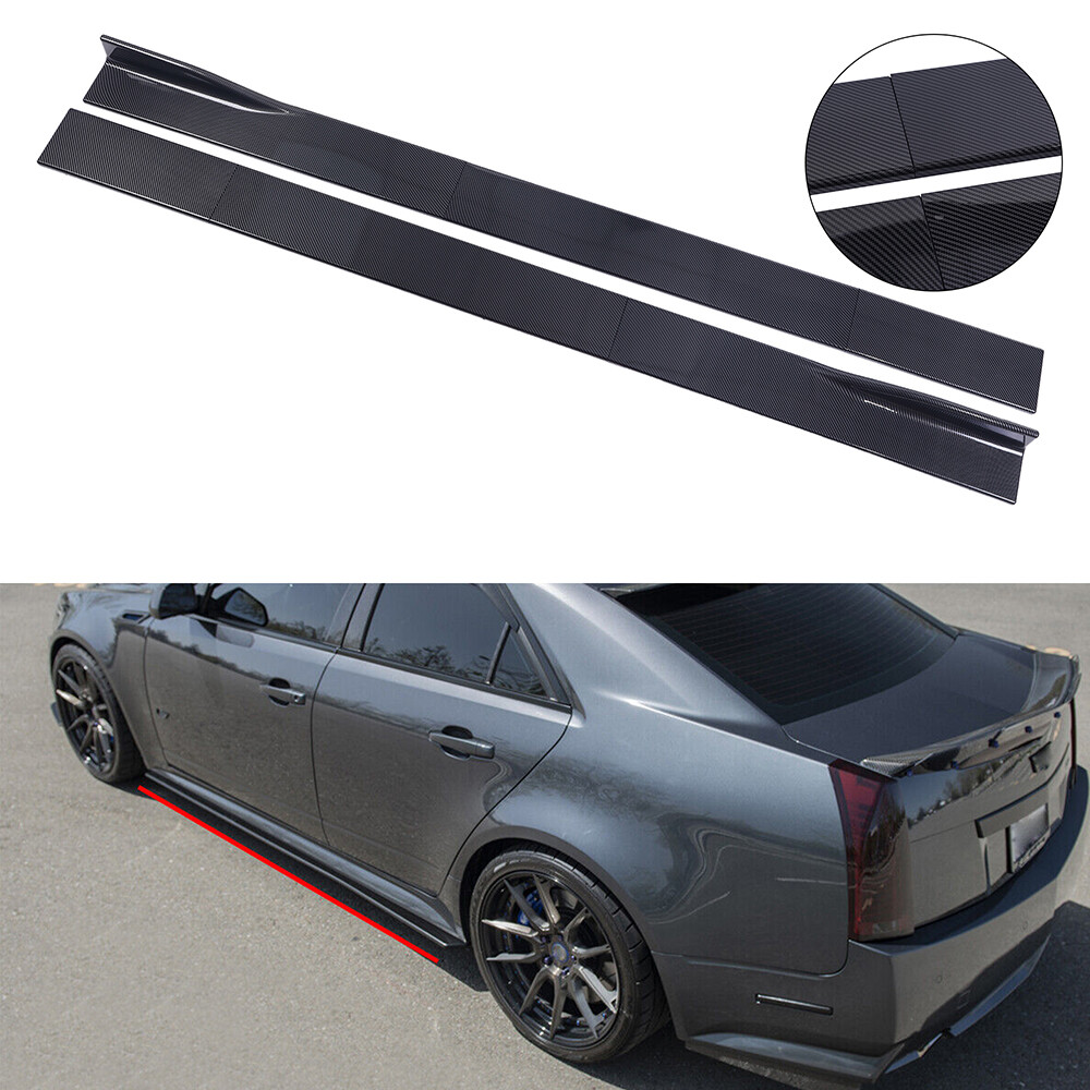 78.7'' Carbon Fiber Side Skirt Rocker Panel Lip For VW Golf MK6 MK7 GTI ...