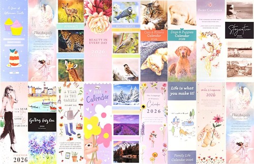 2026 Tall Slim Wall Calendars Pen Gift Envelope Planner Organiser Home ...
