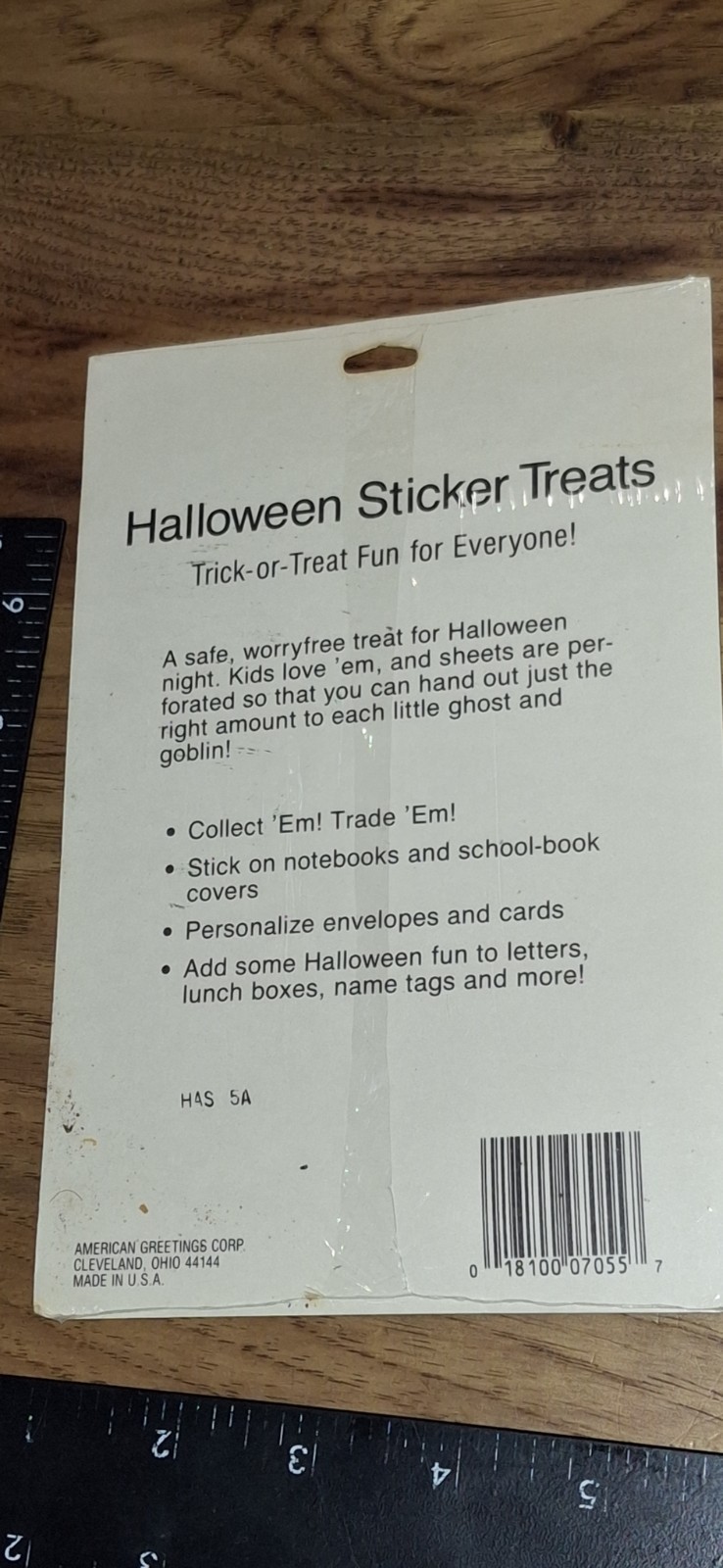 Vintage Stickers,agc Trick Or Treat Squares 1 Pack 4 Sgeets, (chip1-3 ...