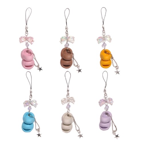 Shoe Charm Keychain Novelty Keyring Acrylic Bowknot Bag Accessory Phone ...