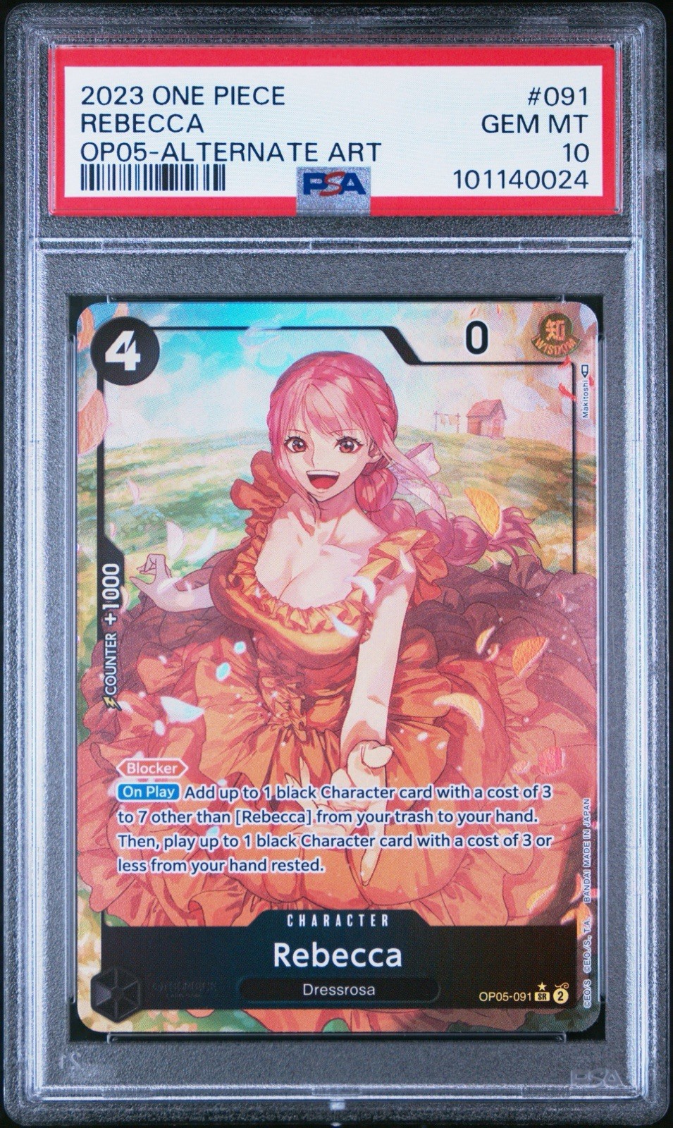 One Piece Awakening of the New Era Rebecca OP05-091 PSA 10 | eBay