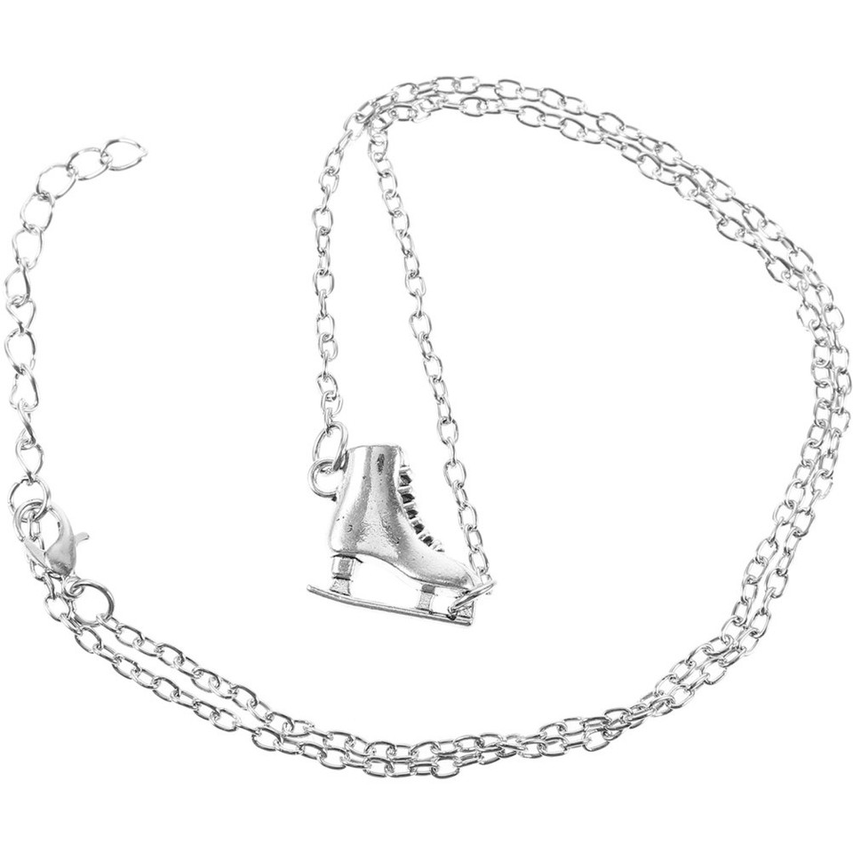 Ice Skating Necklace Skates Necklace Hanging Skates Chaem Skating Chain ...