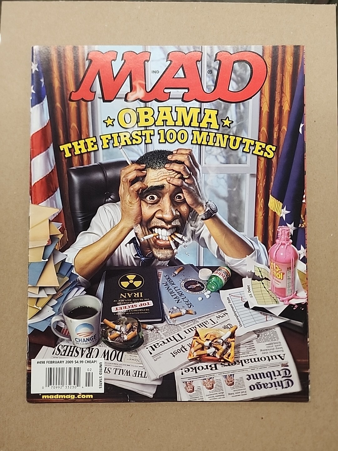 2009 MAD Magazine #498 FN+ 6.5 Obama The First 100 Minutes | eBay